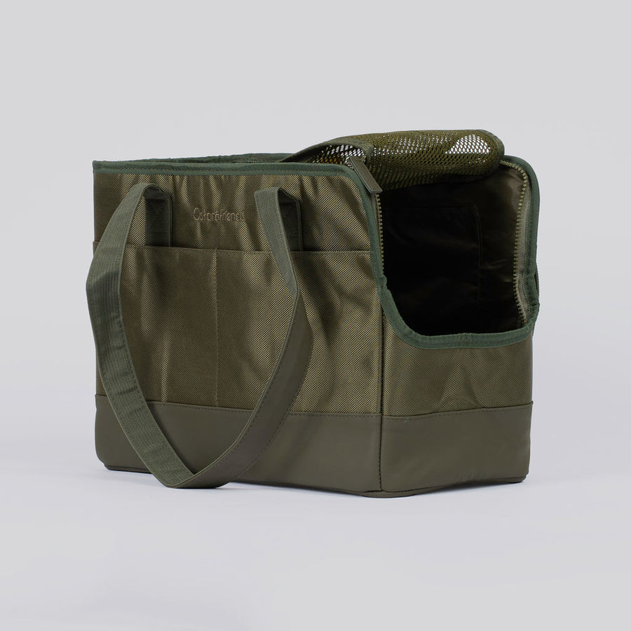 Olive Green Pet Tote Bag | Oskar&Friends