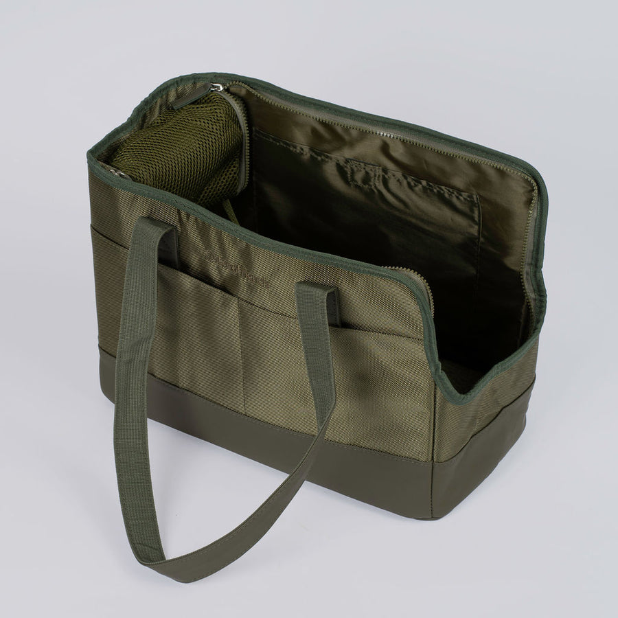 Olive Green Pet Tote Bag | Oskar&Friends