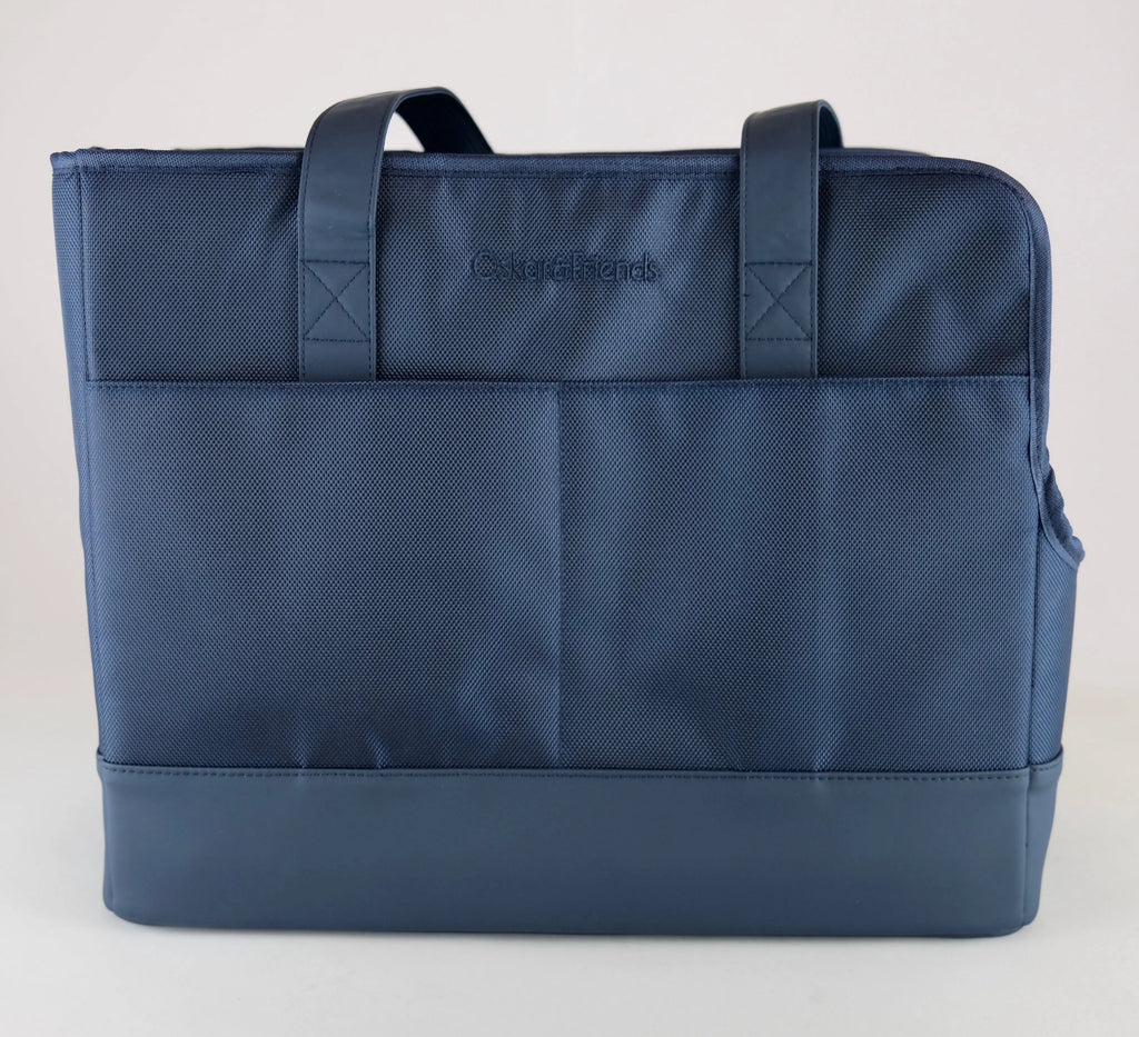 Navy Blue Dog Tote Bag by Oskar&Friends